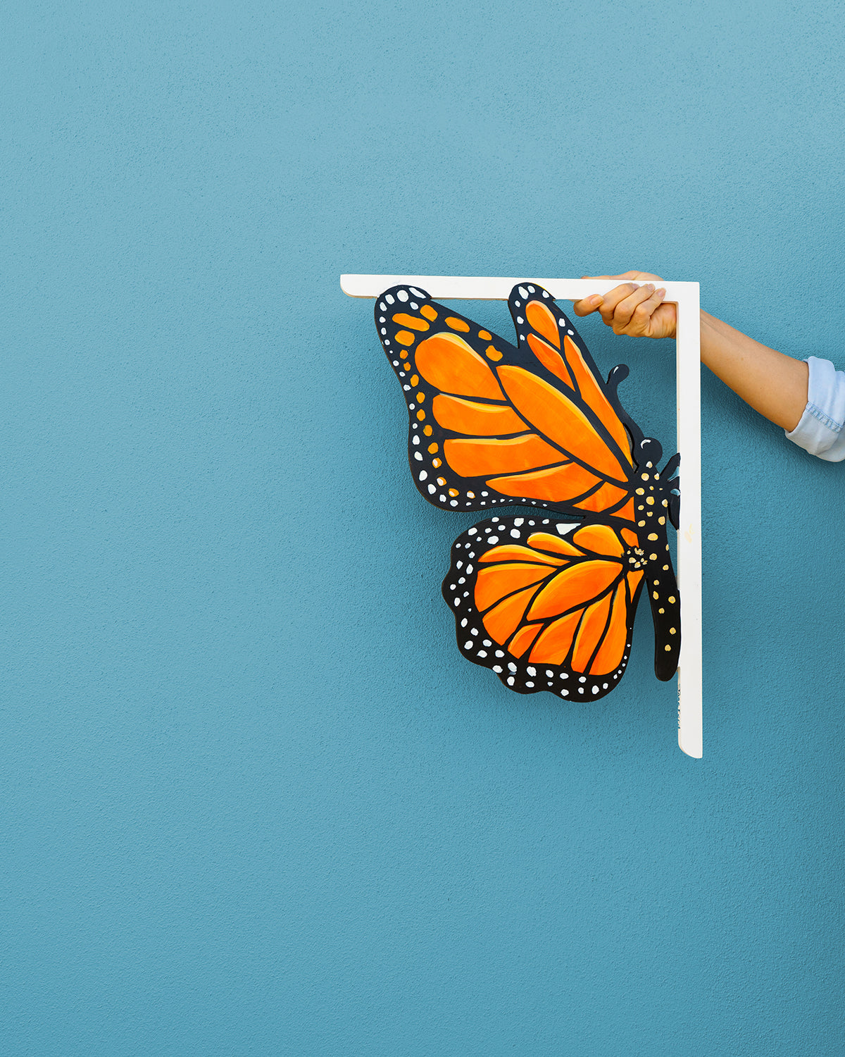 Hand-Painted-Butterfly-Monarch-Bracket - One-of-a-Kind Home Decor ...
