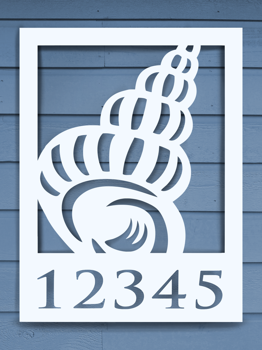 Wentletrap Shell House Plaque | Nature Brackets